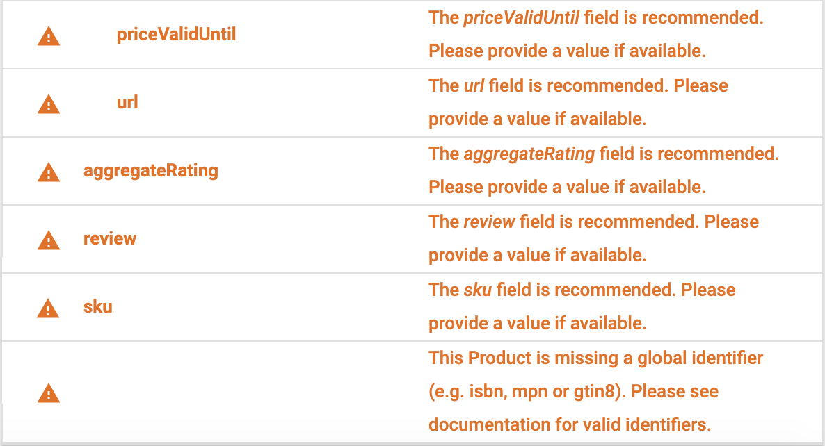 Resolving structured data errors and warnings – Pixel Union