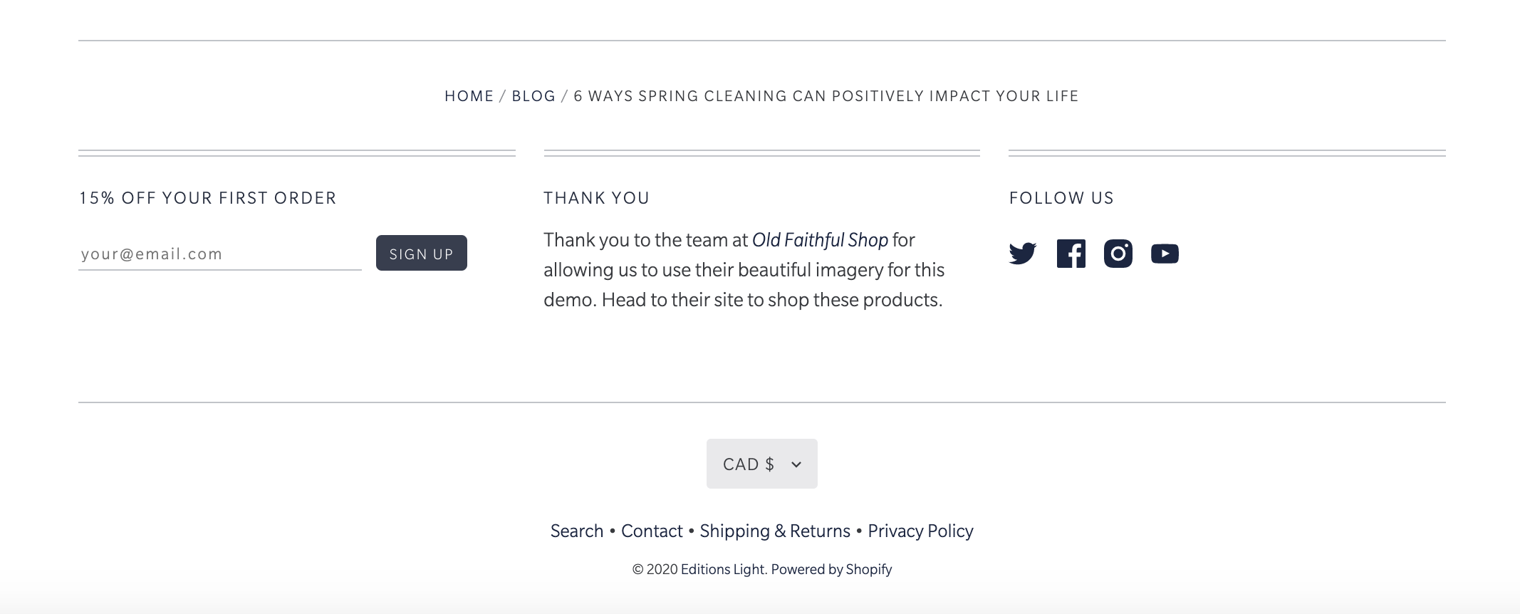 Footer Pixel Union